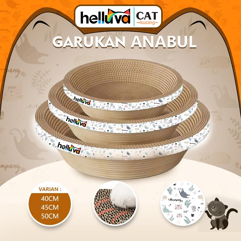 Jual helluva COD Garukan Papan Garuk Bulat Putih Anabul Multifungsi ...