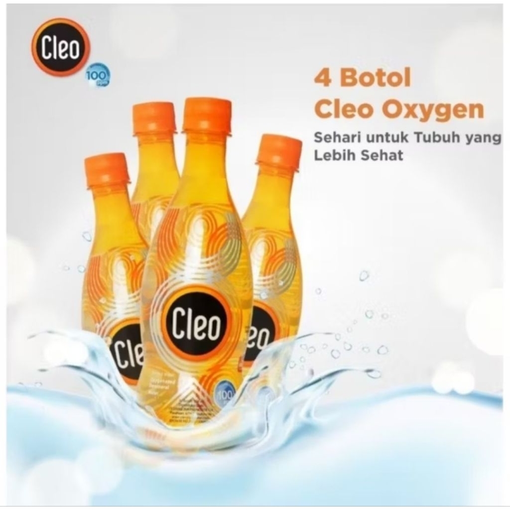 Jual Air Oxigen Cleo 1 dus isi 24 botol | Shopee Indonesia