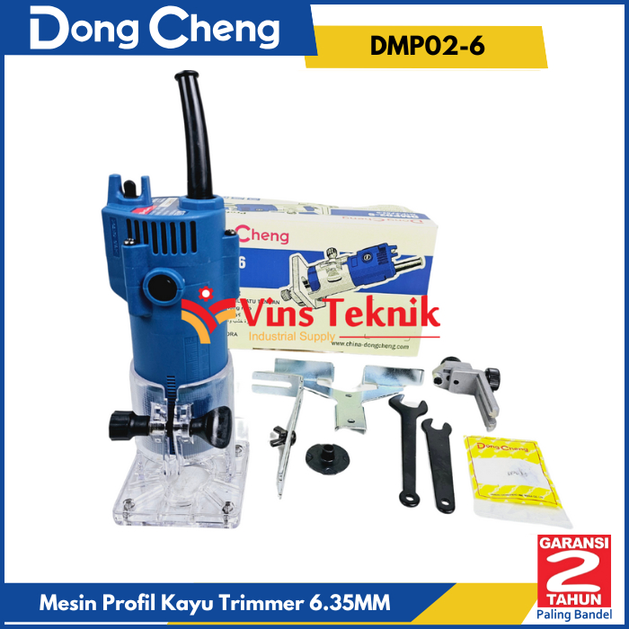 Jual DongCheng DMP02-6 Mesin Profil Kayu Wood Trimmer 6.35mm 350Watt DMP 02-6 | Shopee Indonesia