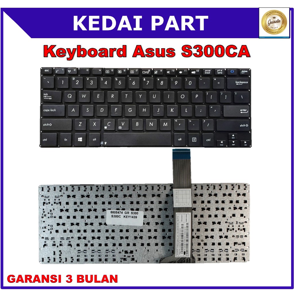 Jual KEYBOARD ASUS VIVOBOOK S300 S300C S300CA BLACK | Shopee Indonesia