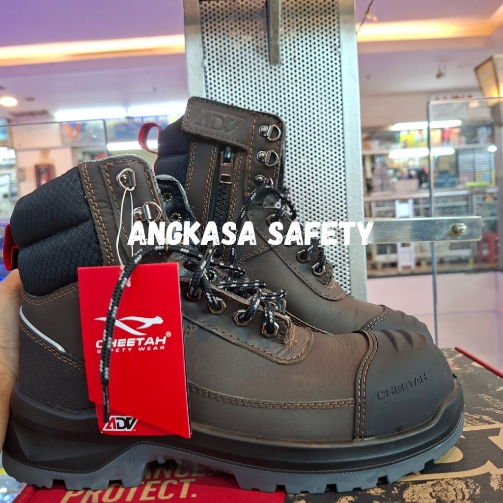 Jual [Bisa Cod] Sepatu Safety Cheetah ADV New Tigris Rust Composite ...
