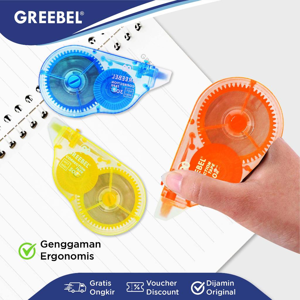 Jual Greebel Correction / Tipe X Tape GCT-3001 | Shopee Indonesia