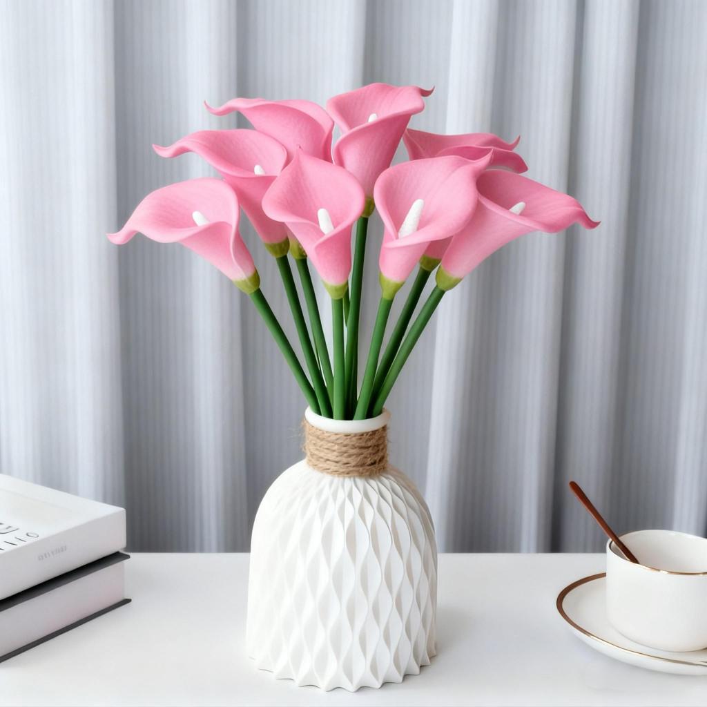 Jual set vas bunga calla lily Bunga Calla Lily Artificial untuk Hiasan ...