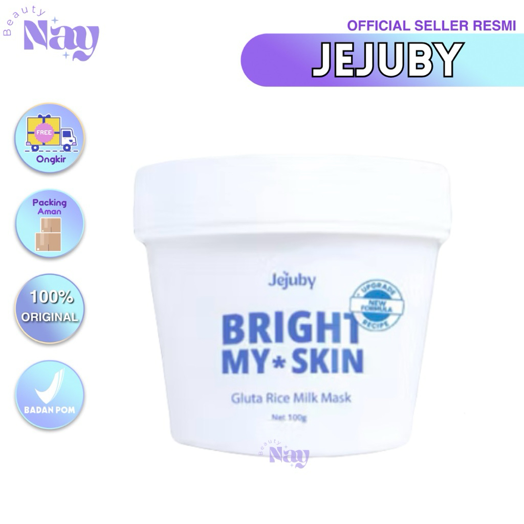 Jual JEJUBY GLUTA RICE MILK MASK NEW UPGRADE FORMULA 2IN1 BODY ...