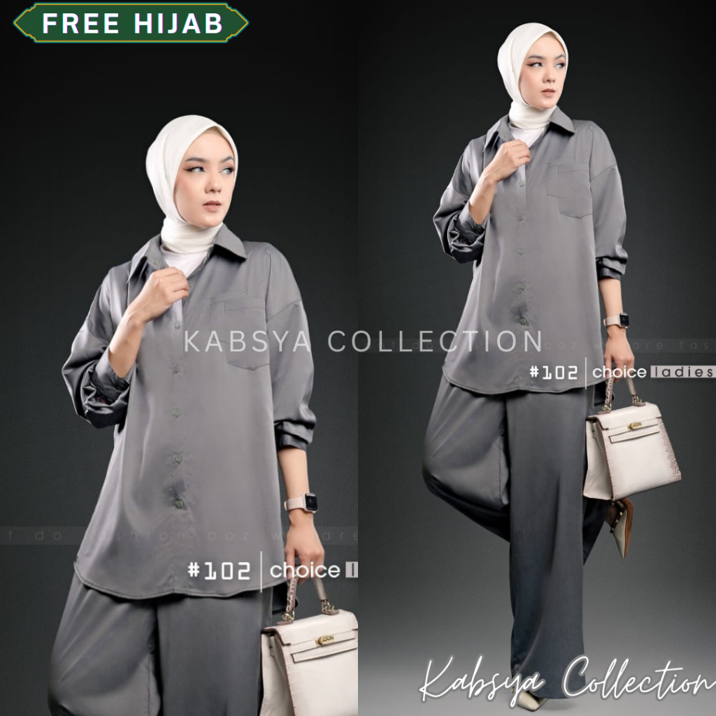 Jual Instan COD Setelan Blouse & Celana Panjang Fit To XXL Blouse ...