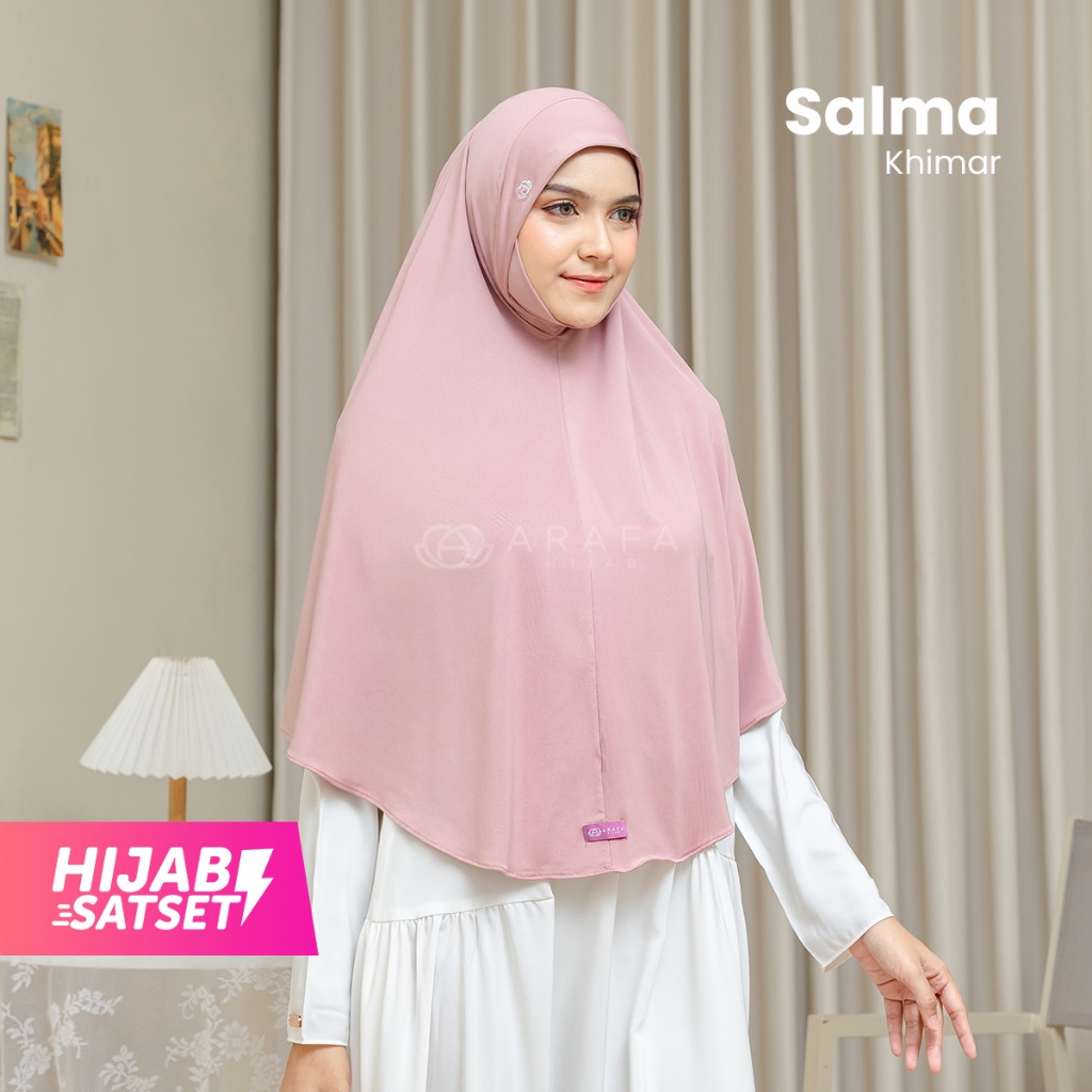 Jual Arafa Hijab - Khimar Salma | Hijab Dagu Malaysia Premium, Bergo Jersey Instan Syari ...