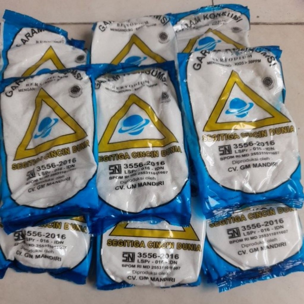 Jual murah paket 10pcs garam Masak halus beryodium berat 100gram per ...