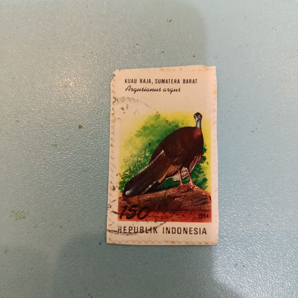 Jual 1 biji perangko Indonesia used tahun 1994 seri burung Kuau Raja ...