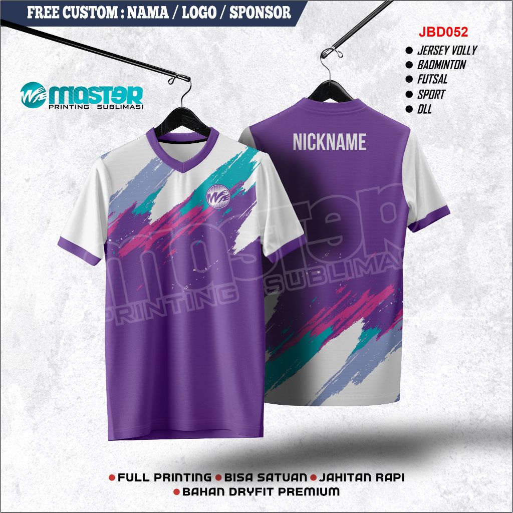 Jual JERSEY BADMINTON || CUSTOM | TENIS MEJA || VOLY II FUTSAL II ...