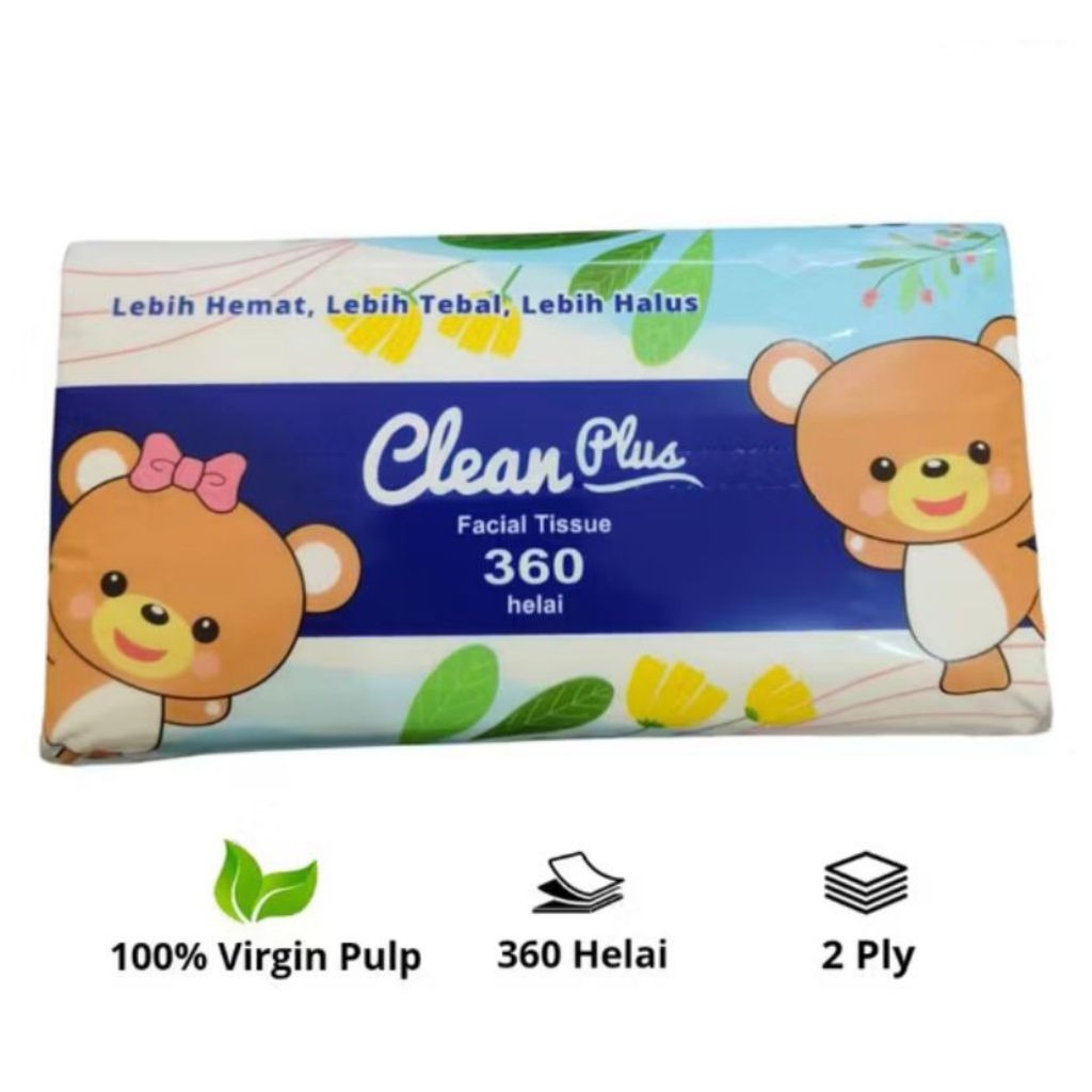 Jual Clean Plus Tissue Isi 360 sheet 2ply | Shopee Indonesia