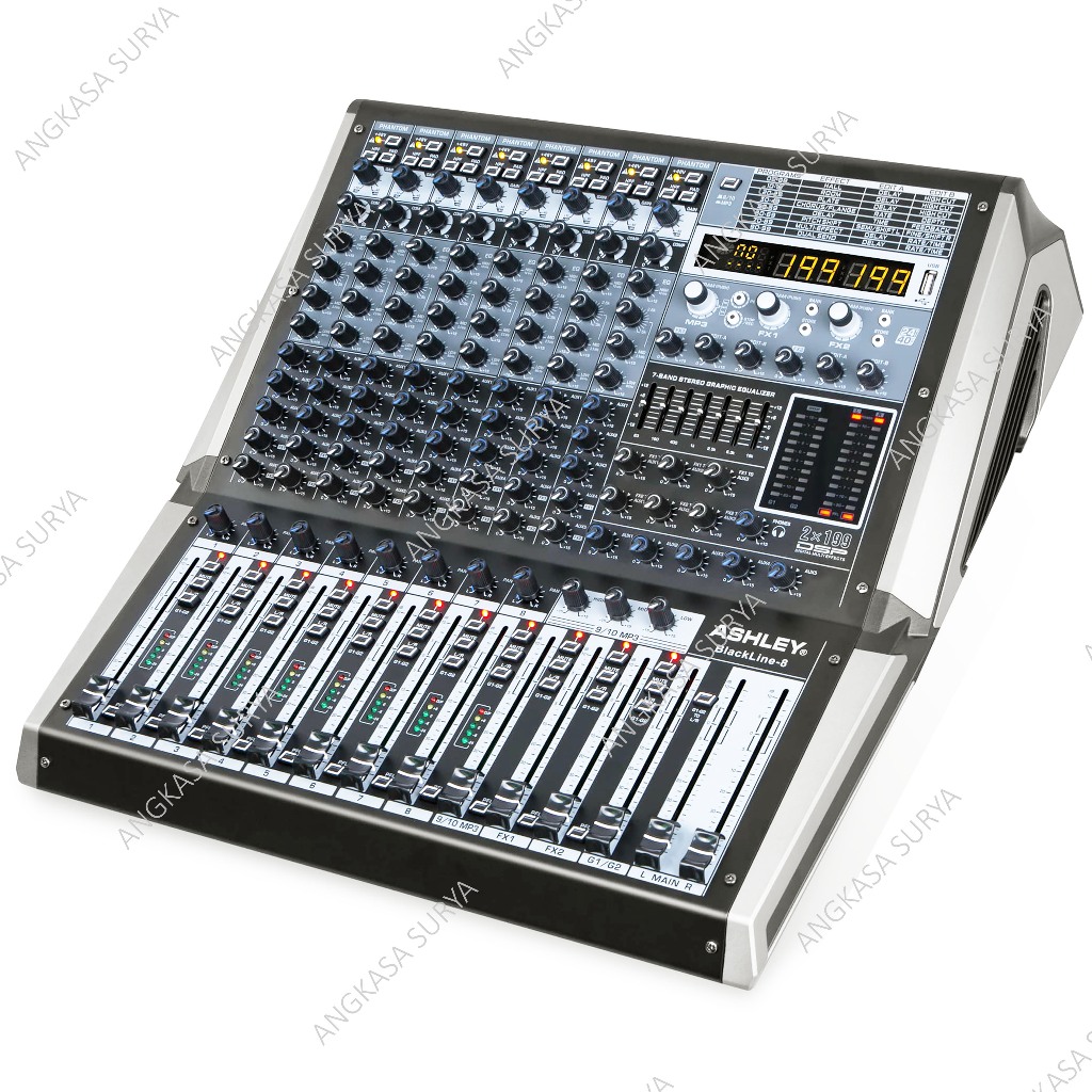 Jual Mixer Ashley Blackline 8 Original / Mixer Audio ASHLEY BLACKLINE8 ...