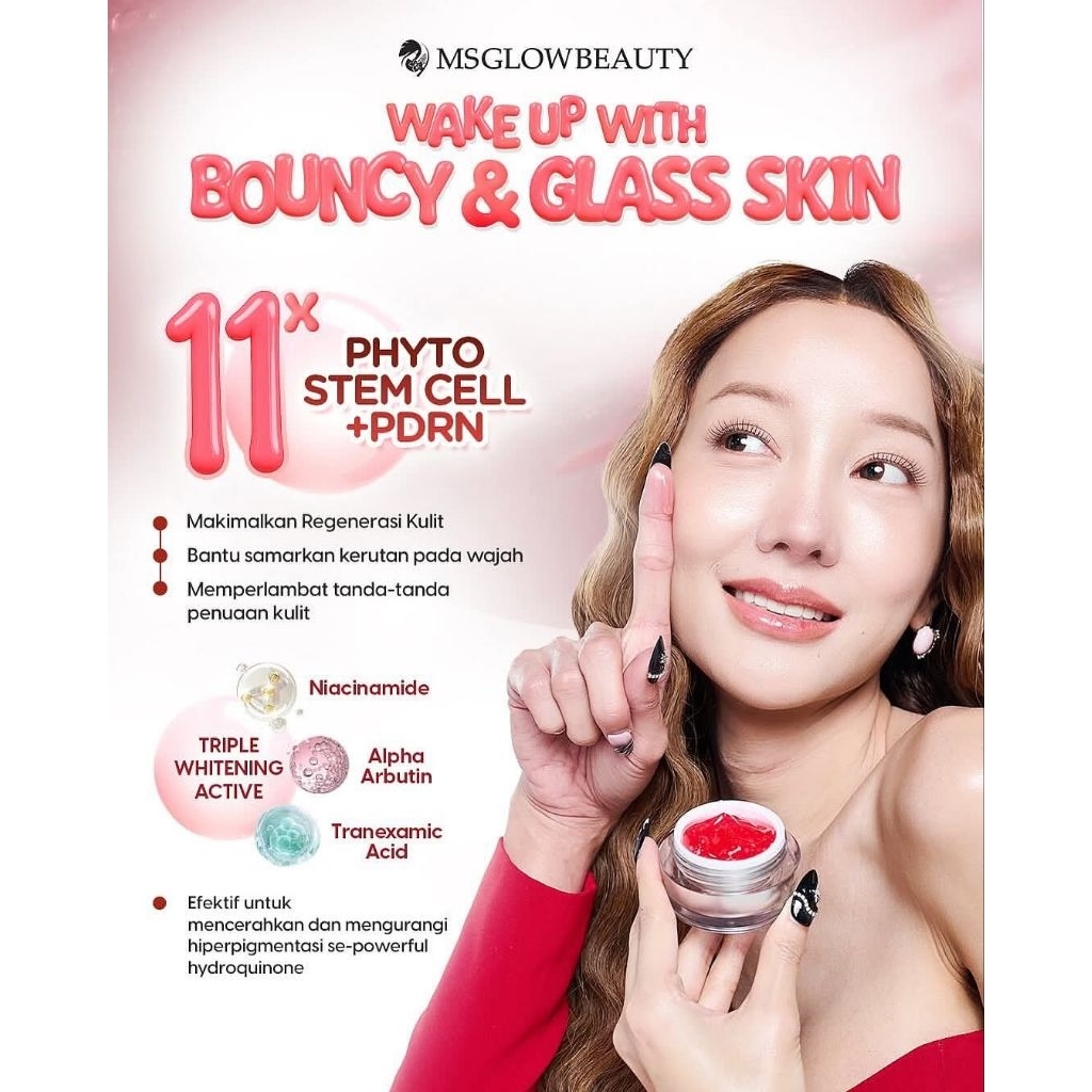 Jual MS GLOW beauty REDRAGON JELLY 11X RED jelly ms glow kemasan baru ...