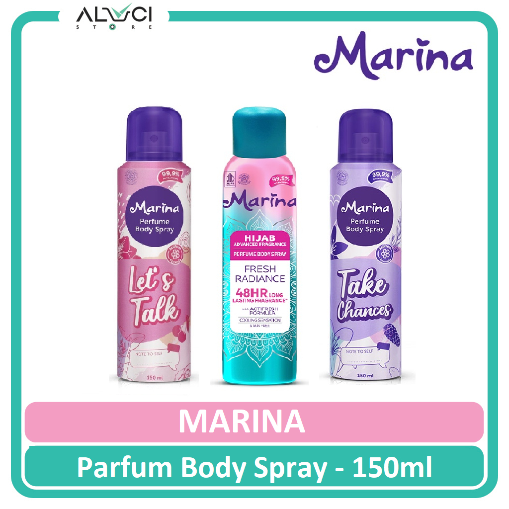 Jual Marina Perfume Body Spray Parfum Wanita 150ml | Shopee Indonesia