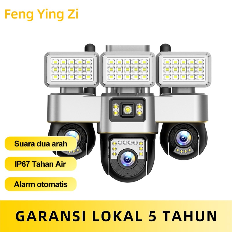 Jual V380 Pro CCTV 3 Lensa 3 Zoom 10X Rotasi PTZ APP 12MP Komunikasi ...