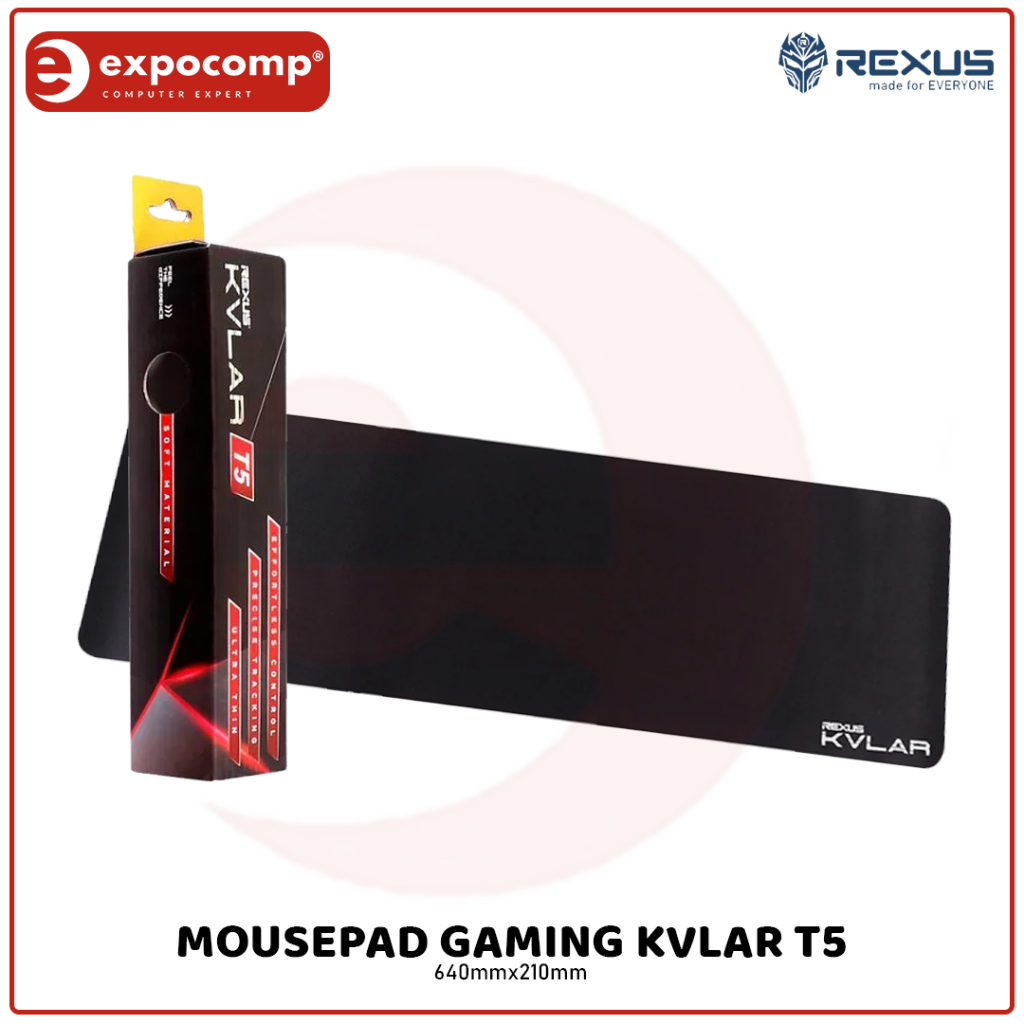 Jual MOUSEPAD GAMING REXUS KVLAR T5 640 x 210mm | Shopee Indonesia