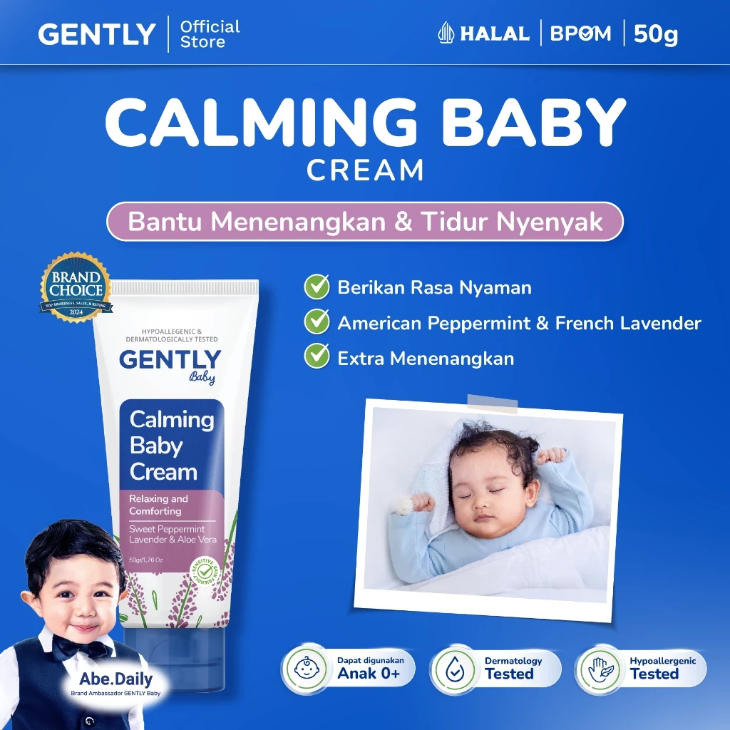 Jual GENTLY Calming Baby Cream 50gr & 20gr | Krim Penghangat dan Pereda ...