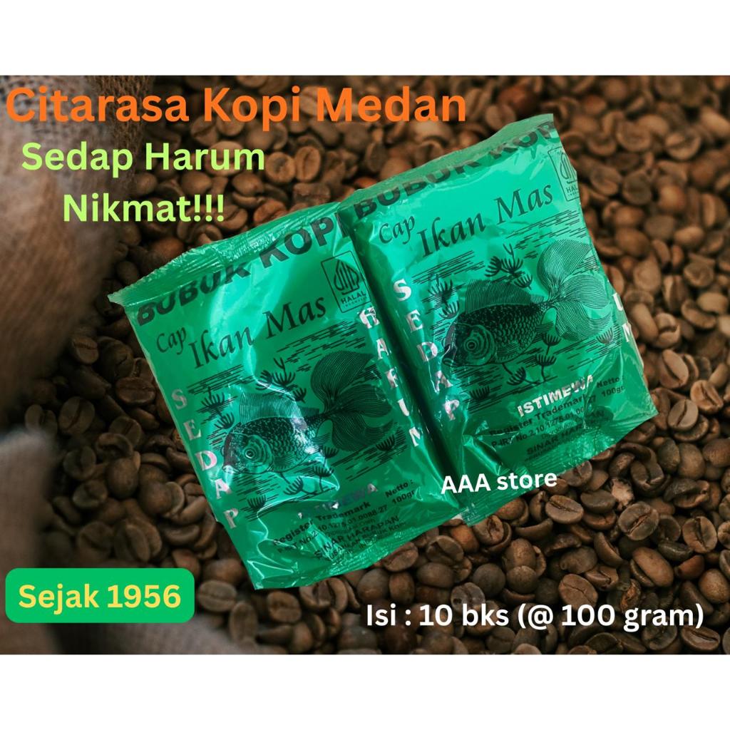 Jual SUPER HEMAT Bubuk Kopi Cap Ikan Mas Asli Medan Sedap Harum Nikmat ...