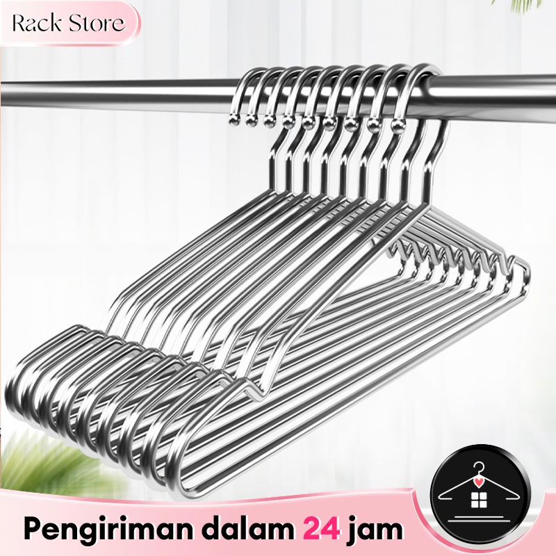 Jual Hanger Baju Stainless Steel 304 Gantungan Baju Premium Hanger ...