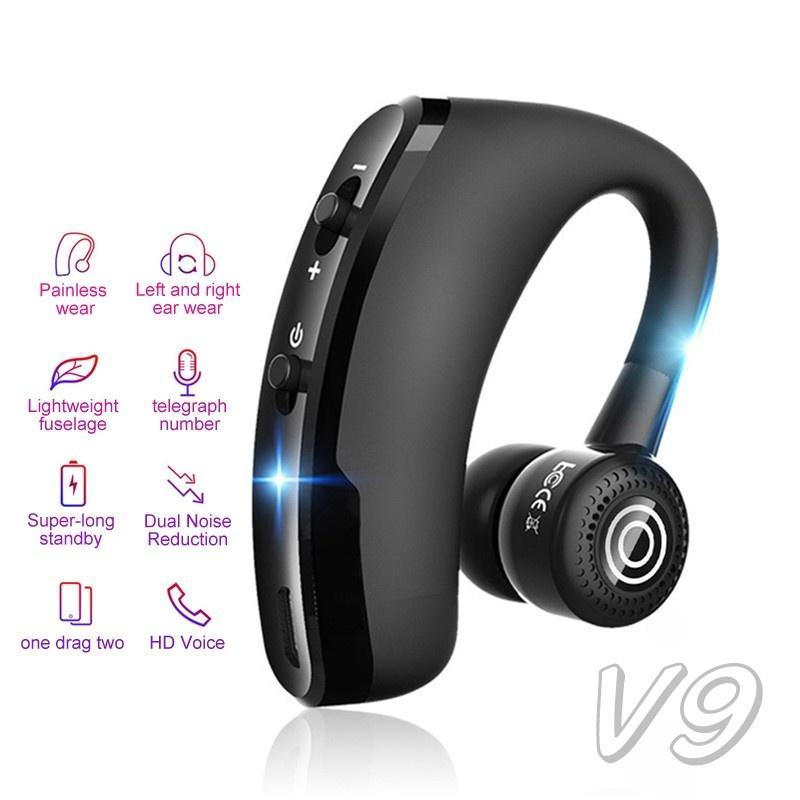 Jual V9 Single Earphone Business Headphone Waterproof Mono Headset ...