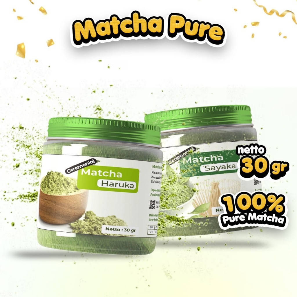 Jual Pure Matcha Powder, Bubuk Matcha Murni Kemasan 30 gram | Shopee ...