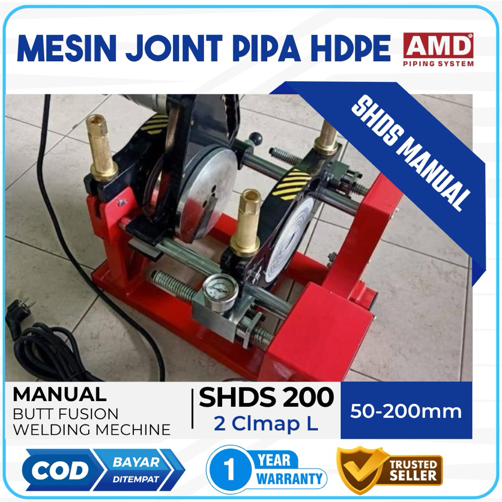 Jual Mesin Pemanas Pipa Hdpe Manual 8 inch 2 Clamp- Butt Fusion SHDS ...