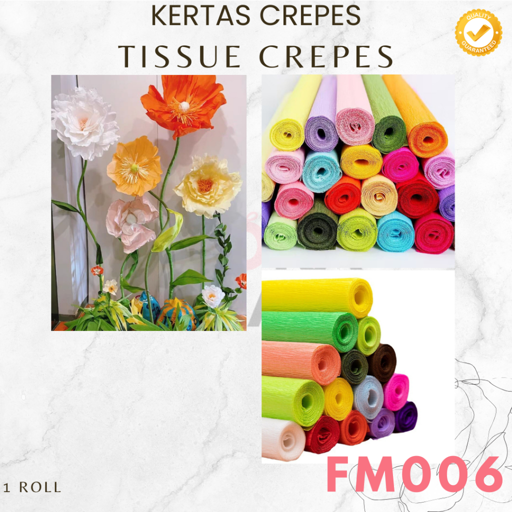 Jual Kertas Crepes 50x250cm / Kertas Crepe / Tissue Crepe | Shopee ...