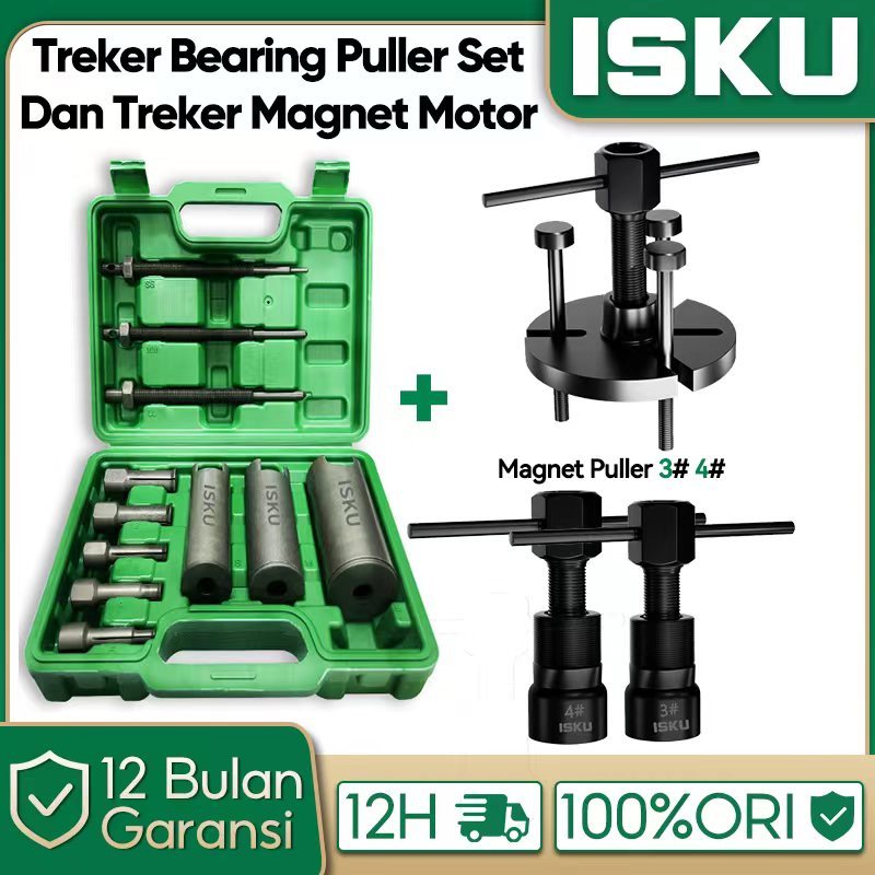 Jual ISKU Treker Magnet No 3 4 9 & Treker Bearing 5 Pcs Magnet Puller ...
