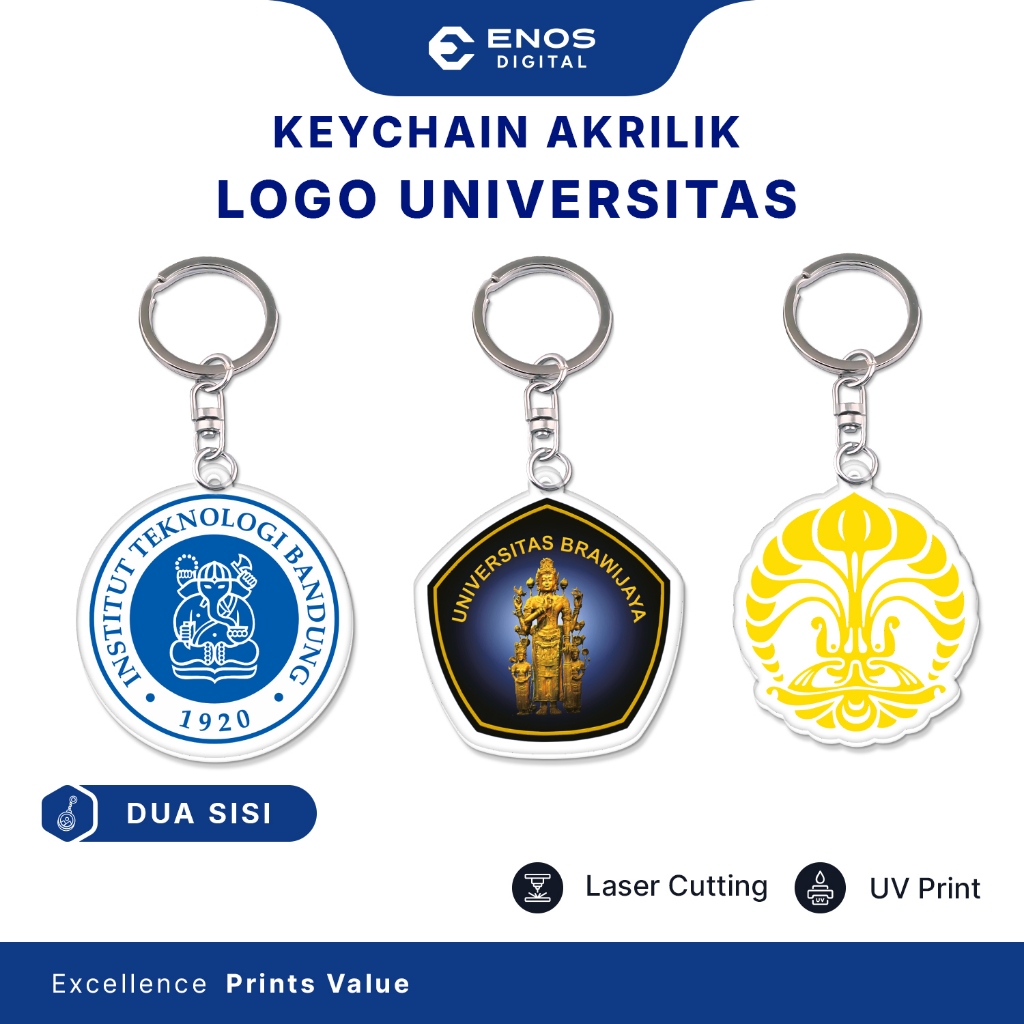 Jual Keychain Akrilik Custom – Logo Universitas / Souvenir Wisuda ...