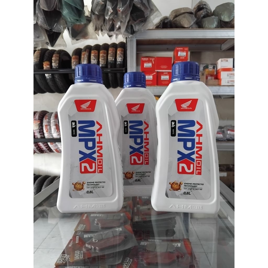 Jual Oli AHM MPX2 MATIC 10w-30 AP SL JASO MB O.8L | Shopee Indonesia