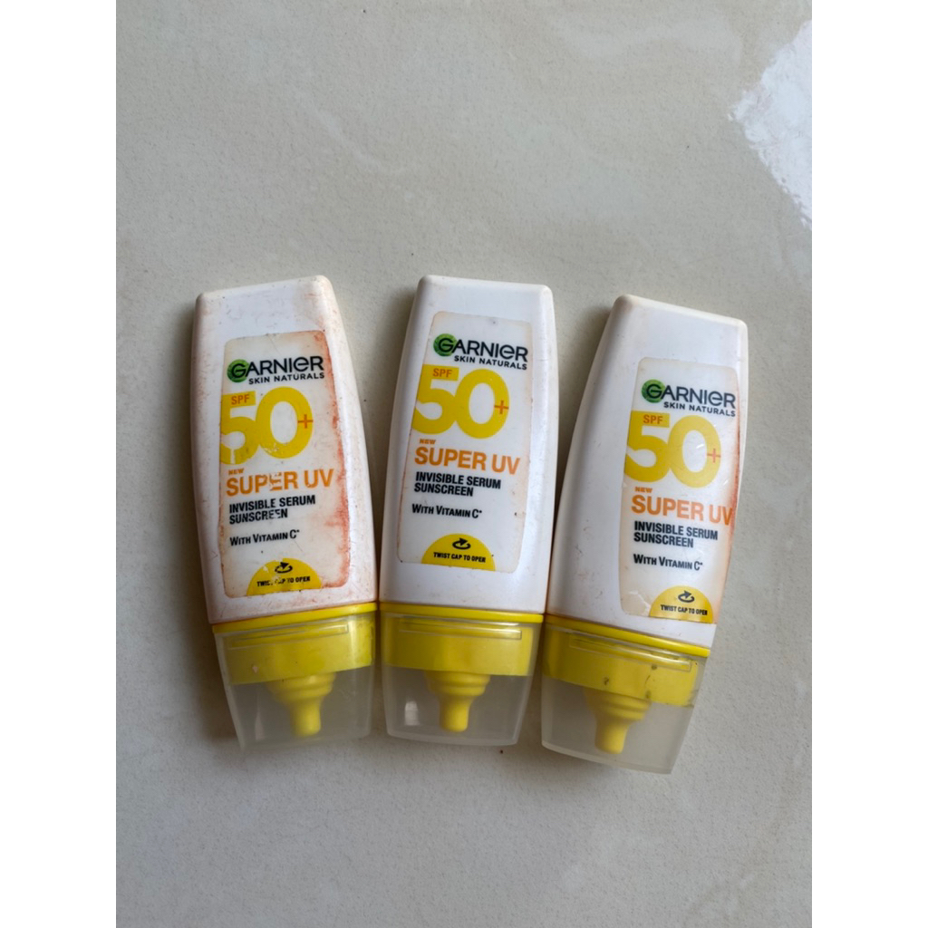 Jual Garnier Super UV Invisible Serum Sunscreen SPF 50+ PA++++ Vitamin ...