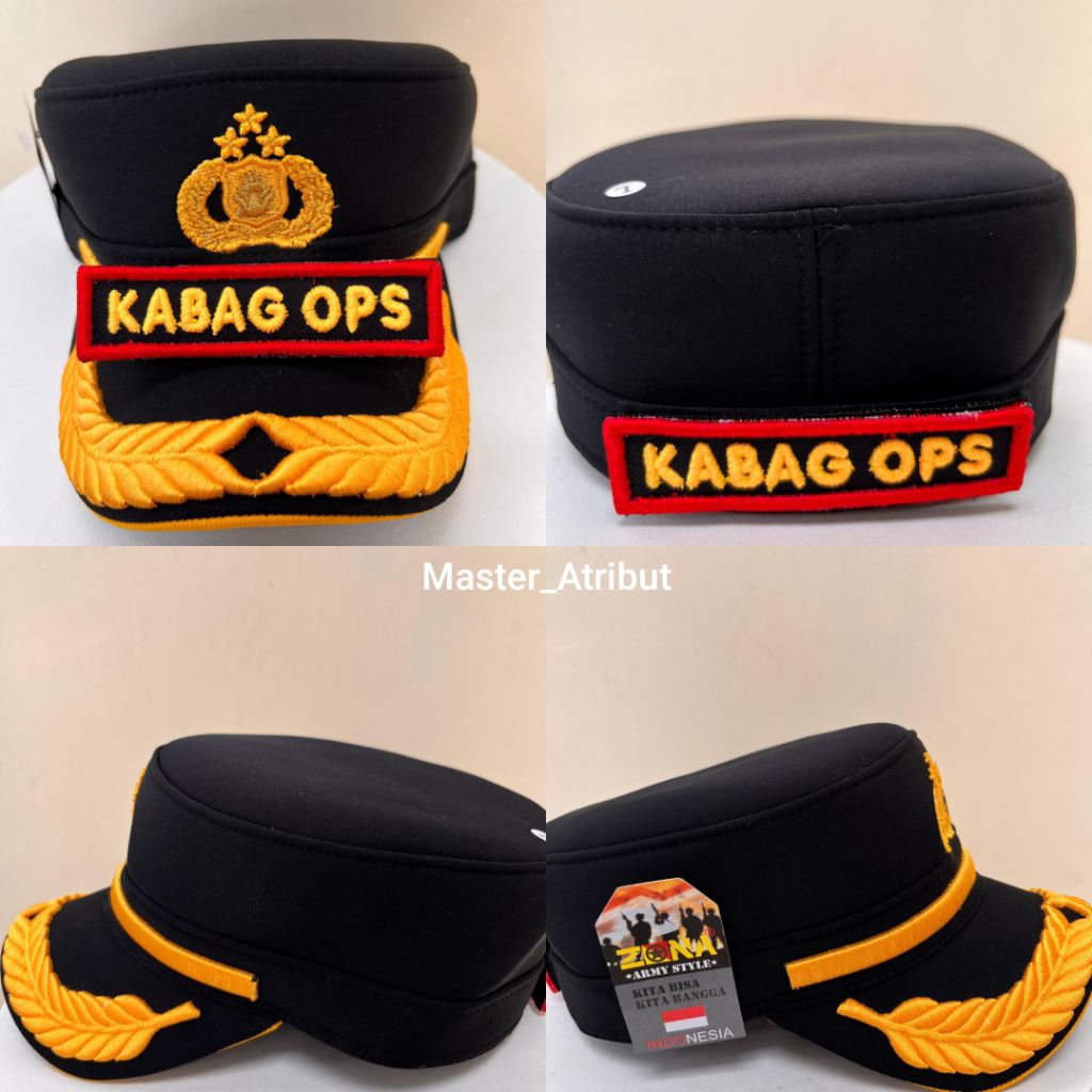 Jual 1 SET PILKEP FIELD CAP FILE CAP PAMEN POLRI ZONA ARMY LIDAH TOPI ...