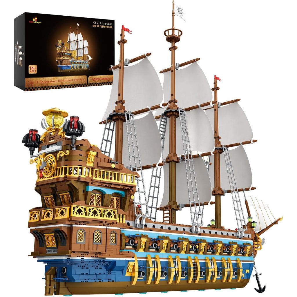 Jual JMBricklayer Pirate Ship Building Sets for Adults, Gorgeous Royal ...