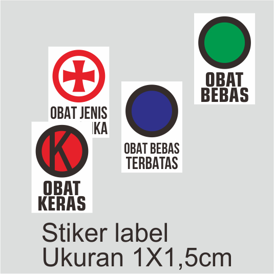 Jual Stiker Label Penanda Obat Stiker Persegi Ukurani 1X1,5cm | Shopee ...