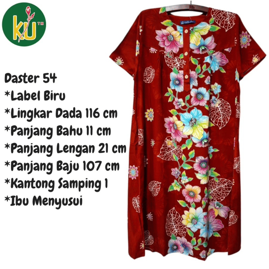Jual DASTER KENCANA UNGU ASLI ORI LABEL BIRU BUSUI KANCING DEPAN ...