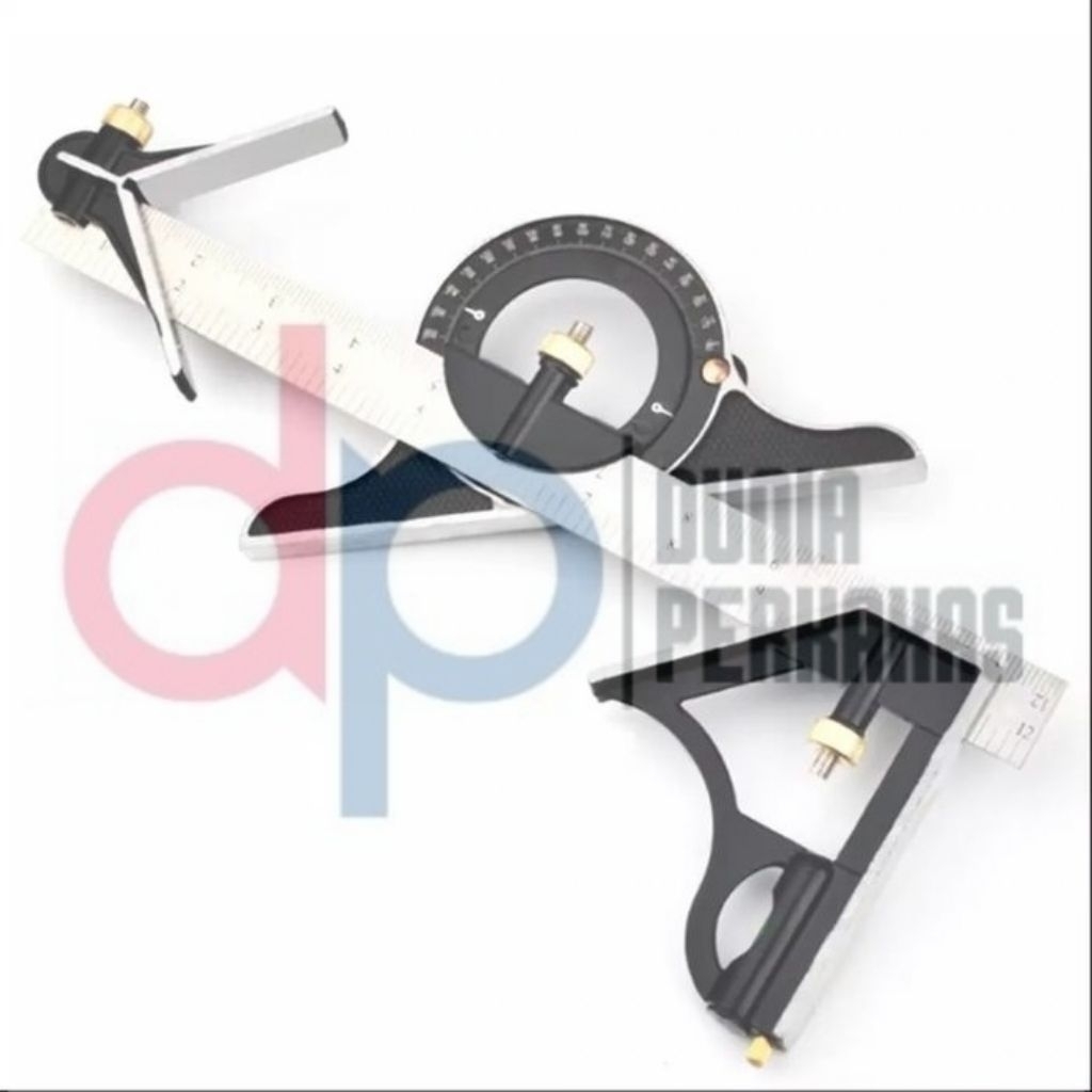Jual Combination Square 12" (300mm) | Penggaris Mistar Siku L Busur ...