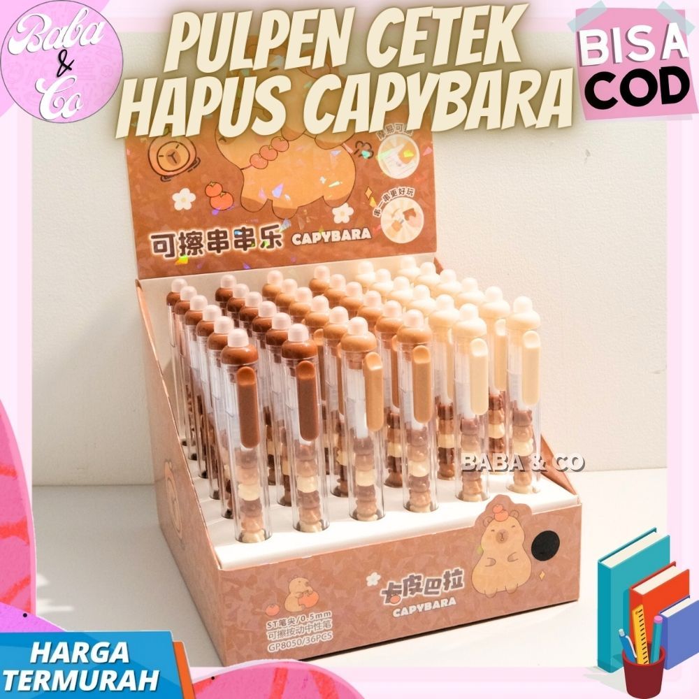 Jual PULPEN CAPYBARA CETEK HAPUS LUCU UNIK MURAH PEN HAPUS CAPYBARA ...