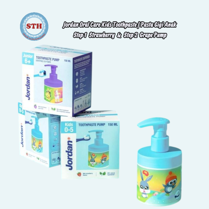 Jual Jordan Oral Care Kids Toothpaste | Pasta Gigi Anak Step 1 Step 2 ...