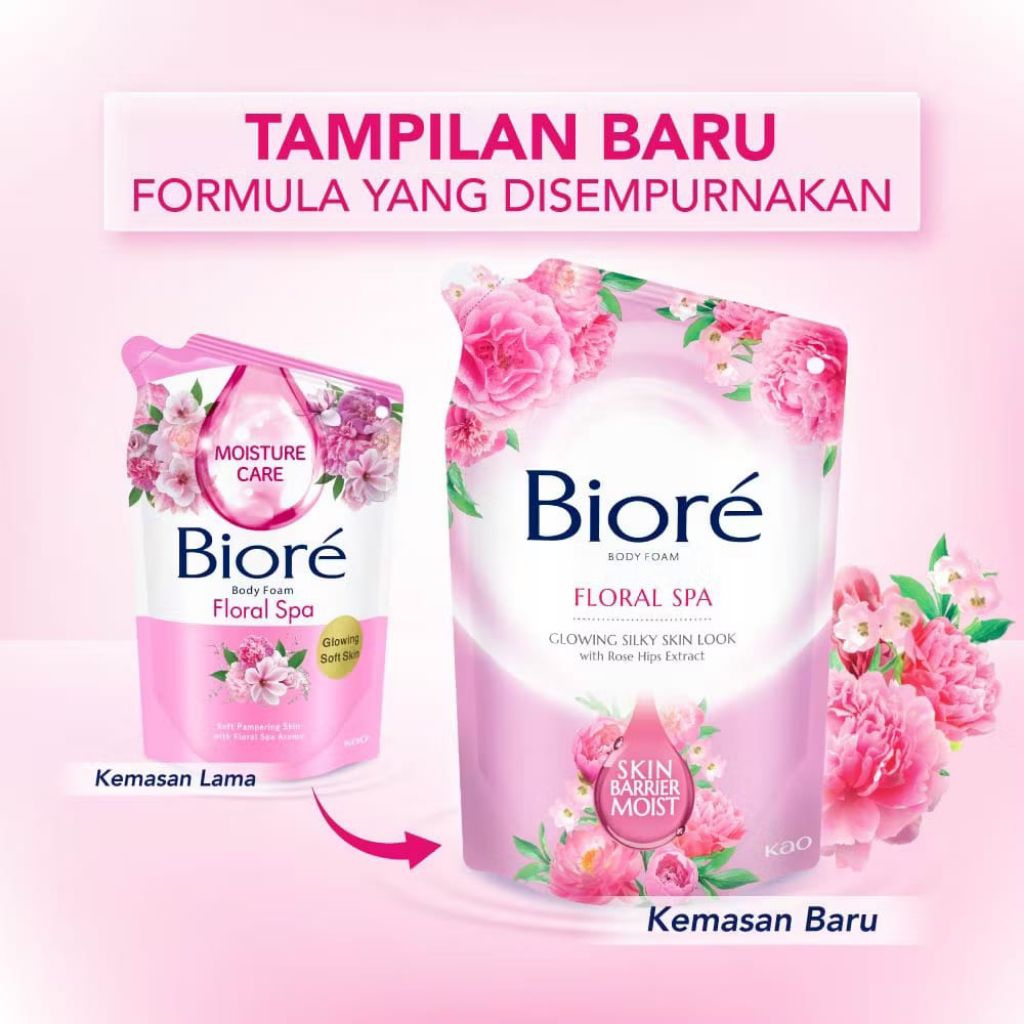 Jual sabun mandi cair biore floral pink 800 ml | Shopee Indonesia