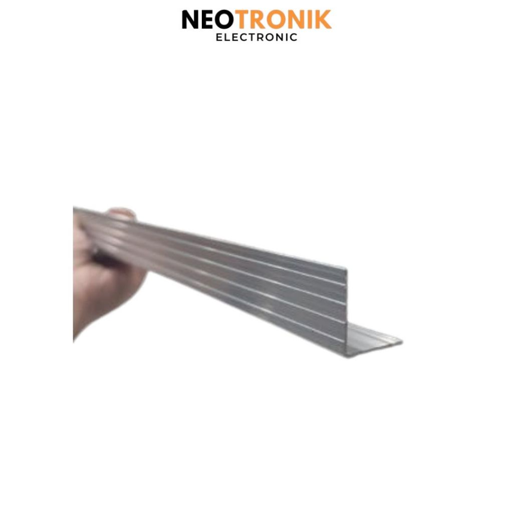 Jual Siku Lis Aluminium Hardcase Timbul L 1 Meter Profil Aluminium Kuat ...
