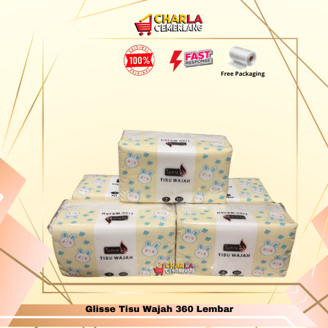 Jual 10 Pcs Glisse Tisu Wajah Facial Tissue tebal 3 lembar / ply ...