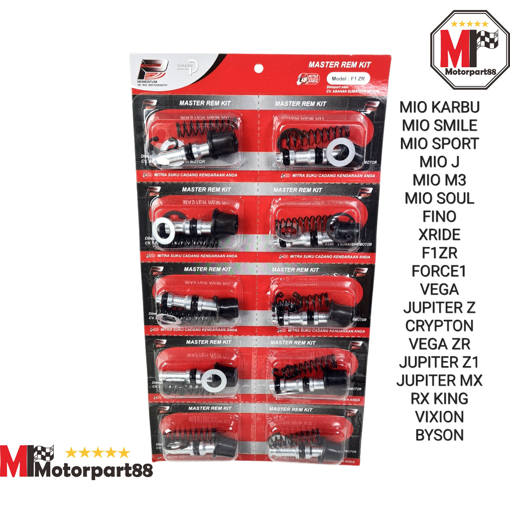 Jual 10PCS MASTER REM KIT MOMENTUM MIO SPORTY SMILE MIO J MIO M3 MX ...