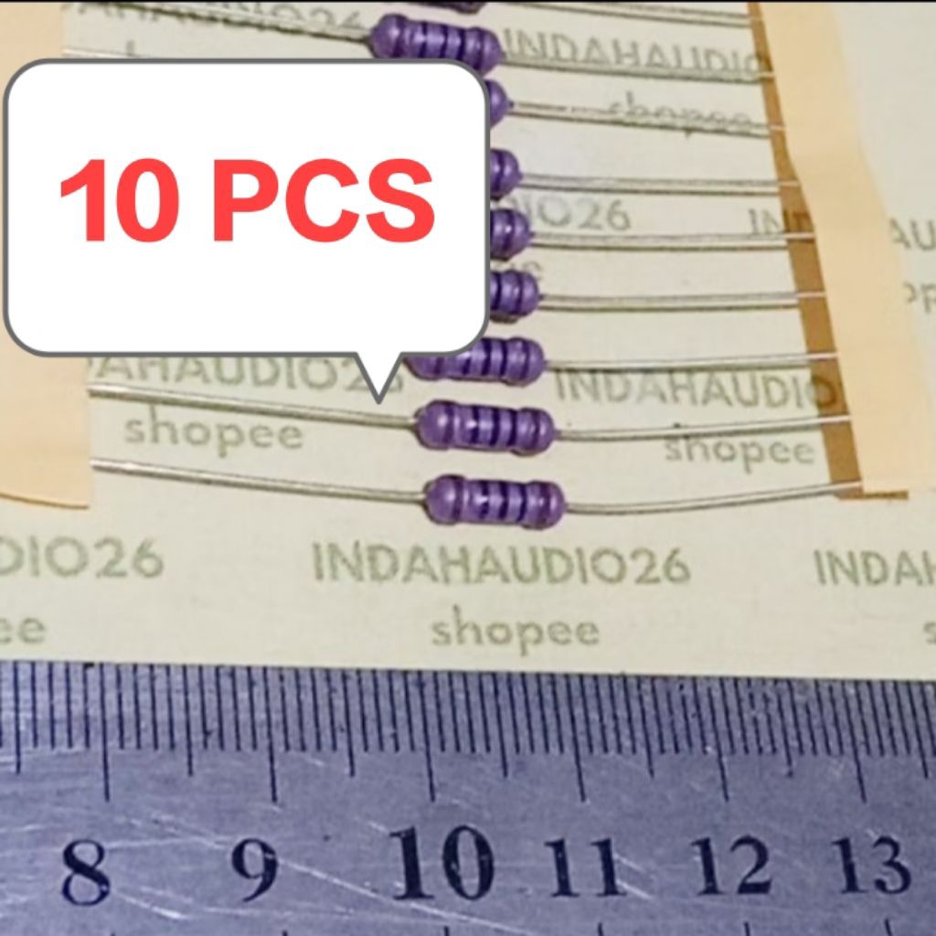 Jual 10 PCS UNGU 100R 1/2W 1% kaki tembaga resistor 100 r 1/2 watt 100 ...