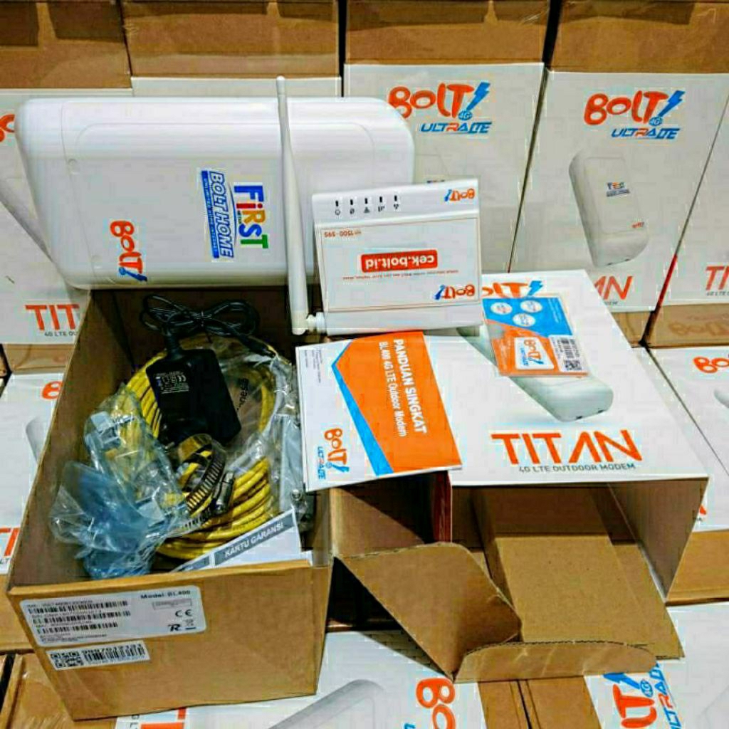 Jual Bolt Titan Kondisi Baru Fullset & Setengah WiFi 4G LTE Router ...