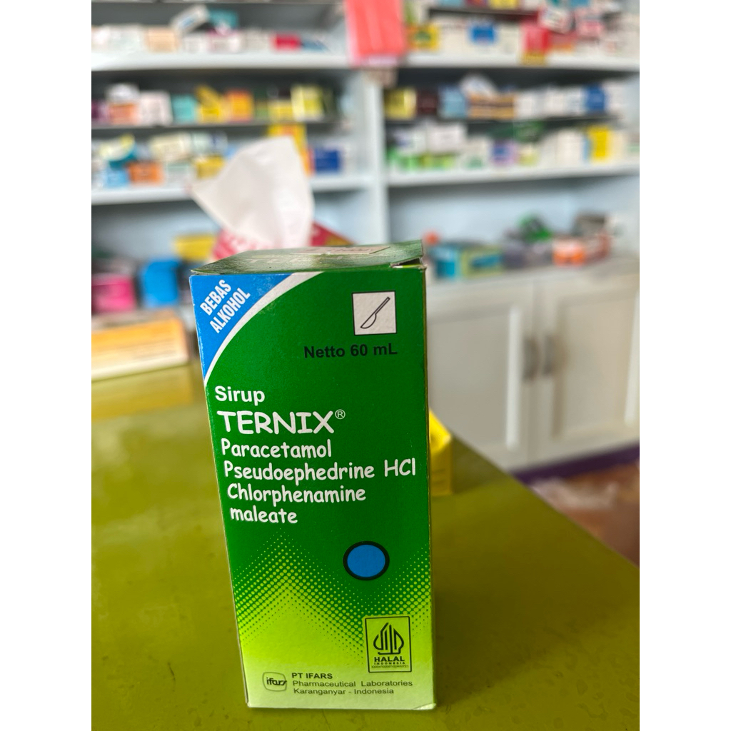 Jual Ternix sirup / obat pilek dan demam anak / rasa jeruk | Shopee ...