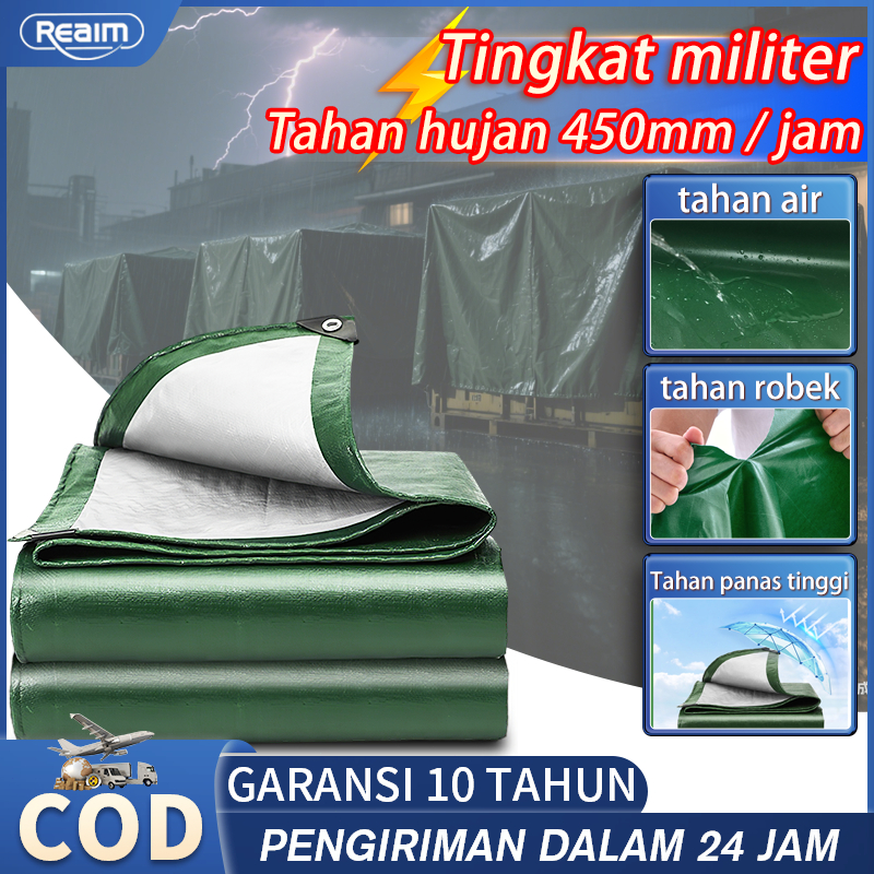 Jual Reaim Terpal Plastik Hijau Army Terpal Lembaran Super tebal ...