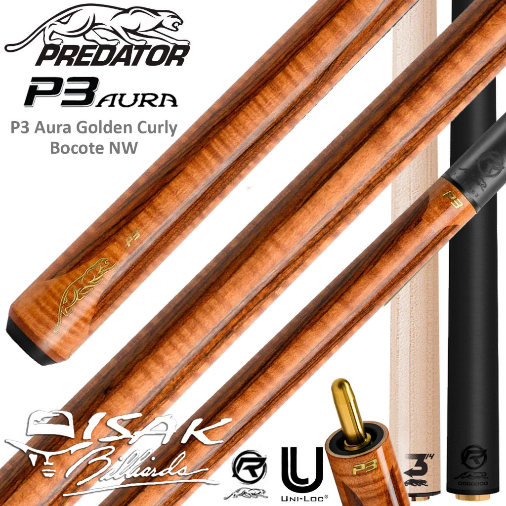 Jual Predator P3 Aura Golden Curly Bocote NW - Low Deflection ...