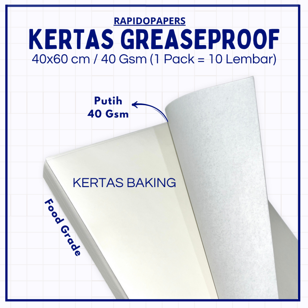 Jual Kertas Roti [40x60 cm, 10 Lembar] Baking Paper Putih/Coklat / Alas ...