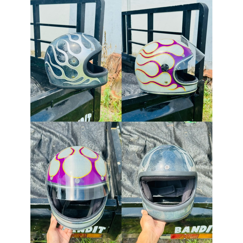 Jual Helm Gringgo Motif Api + Aksesoris | Shopee Indonesia