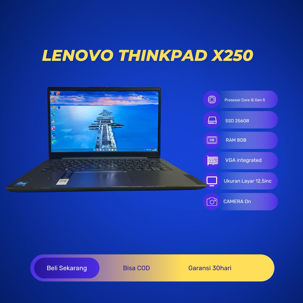 Jual Lenovo Thinkpad Series X250 Core i5 Laptop Pelajar | Shopee Indonesia