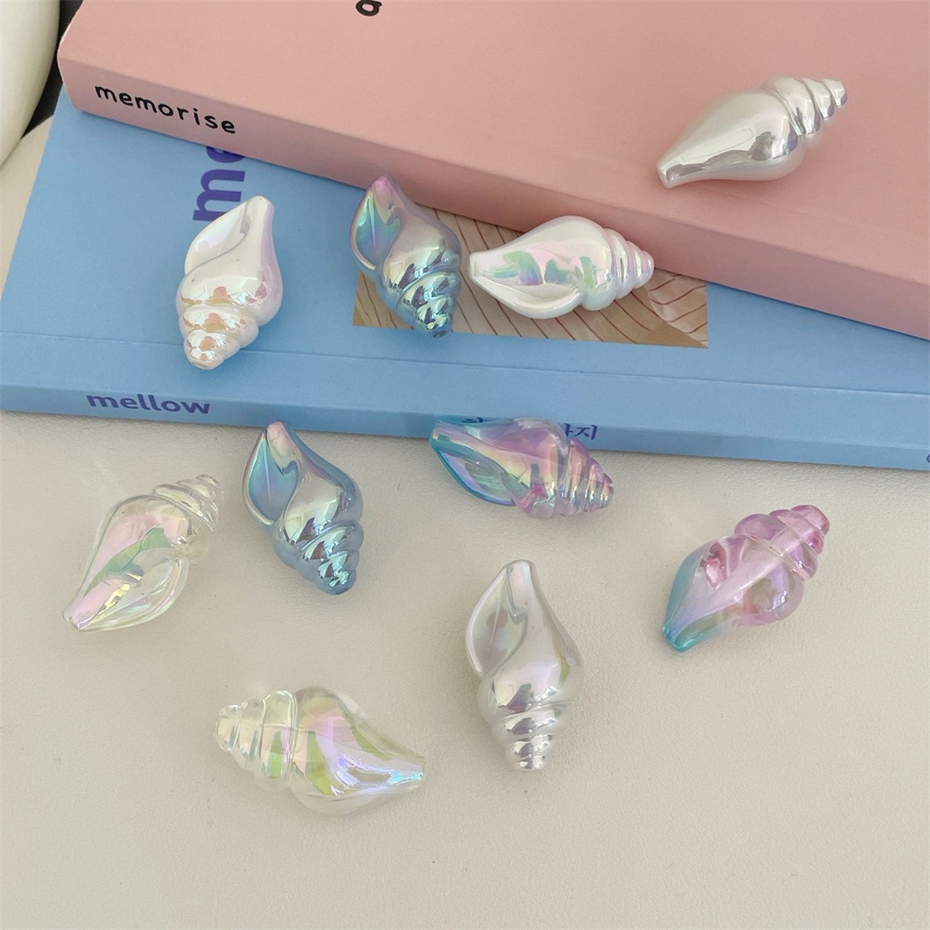 Jual THEDIYLAB (1PCS) (LUBANG) MANIK MANIK 3D MOTE BENTUK KERANG BESAR ...